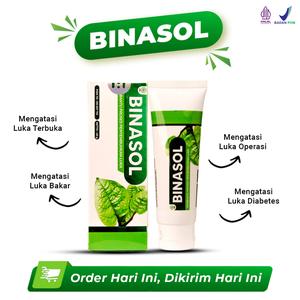 Jual Binasol Gel Obat Luka Diabetes Luka Terbuka Luka Bakar Jerawat ...