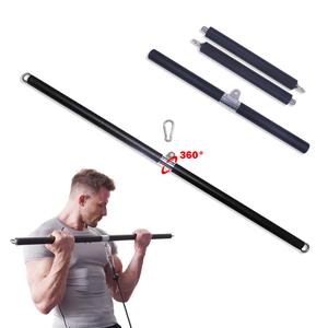 Jual Fitness Lat Pull Down Bar Rotating Gym Handles For Pulley ...