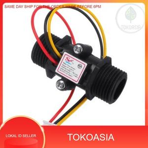 Jual Flowmeter YF-201C water flow sensor turbine 4 point flow sensor ...