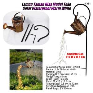 Jual Lampu Led Teko Antik Dekorasi Taman Kolam Ikan Unik Tenaga Panel ...