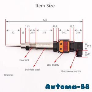 Jual Sensor Temperature Transmitter Indicator DC 24V 4-20mA 0-600 200 ...