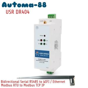 Jual USR-DR404 Din Rail RS485 to WIFI Ethernet Serial Server Modbus DR Best - Kota Surabaya ...