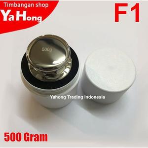 Jual Batu Timbangan Anak Timbangan Kalibrasi Bandul F1 500g + Box Bulat ...