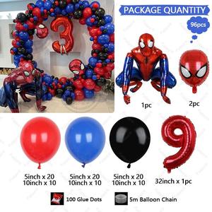 Jual 96 Buah Alat Panahan Garland Balon Biru Merah Ulang Tahun Anak ...