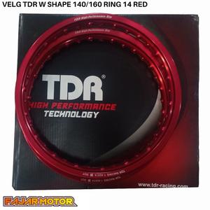 Jual Promo Velg Tdr Wm Shape 140/160 Ring 14 Red Silver Hole 36 - Kota ...