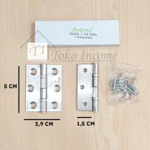 Jual Engsel Kupu 2 Inch Tebal Stainless Steel Pintu Lemari Kitchen Set ...