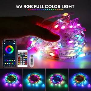 Jual LAMPU LED STRING RUNNING RGB 10M 5V REMOTE DAN BLUETOOTH ...