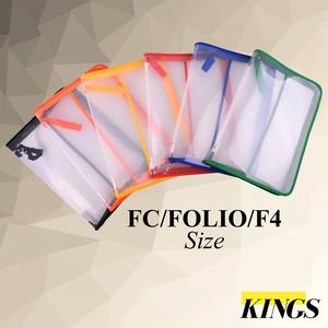 Jual NEW STOCK!!! ZIPPER FILE / MAP RESLETING JARING FOLIO / F4 - Merah ...