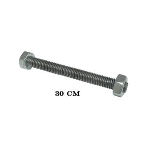 Jual EELIC BED-M10X30 MIX BESI DRAT BAUT ULIR DIAMETER 10MM +mur 2pcs ...