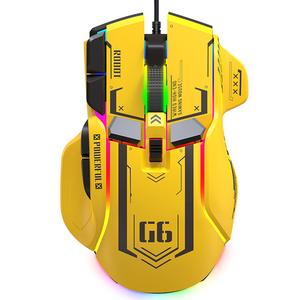 Jual NEW Mouse Kabel Penampilan Mekanis Ergonomis 13 Mode Pencahayaan ...
