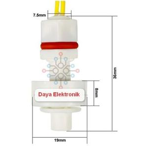 Jual Sensor Level Air Water Tank Level Switch Float Floating drat 7.5 ...