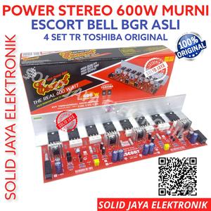 Jual Kit Power Amplifier Escort 600w Murni Stereo Tr Transistor Final Toshi - Jakarta Timur ...