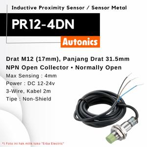 Jual Autonics PR12-4DN Inductive Proximity Sensor Deteksi Besi 100% Ori - Kota Bekasi ...