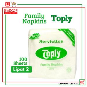 Jual TOPLY FAMILY NAPKIN TISSUE MAKAN LIPAT 2 - 100 S - Kota Makassar ...