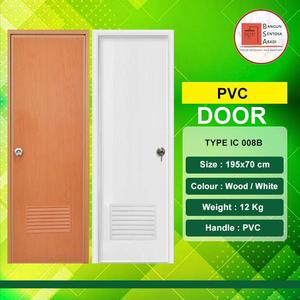 Jual PINTU WC PVC KAMAR MANDI PUTIH MURAH TEBAL KOMPLIT DENGAN KUSEN ...