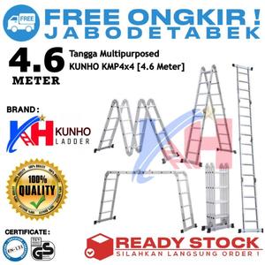 Jual sale Tangga Multifungsi 4.7 Meter Tangga Lipat Tangga Alumunium ...
