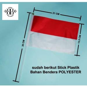 Jual Bendera Merah Putih Dengan Stick Bendera Indonesia Kecil - Bendera ...