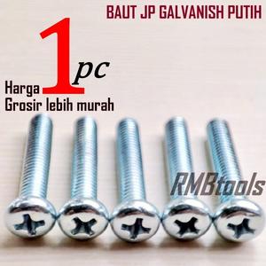 Jual Baut JP M8x25 Panjang 2.5cm Putih Galvanis M8 / Sekrup Skrup JP M8 - Kota Tangerang Selatan ...