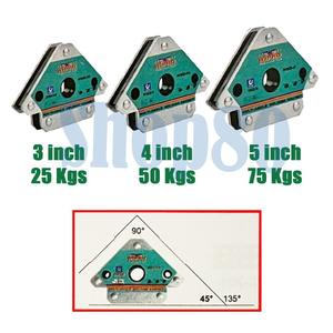 Jual Wipro Siku Magnet Heavy Duty 3" 25kg 4" 50kg 5" 75kg Las Welding ...