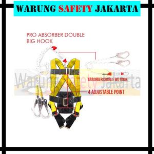Jual Pro Double Big Hook Absorber Safety Harness Panjat Tebing Menara ...