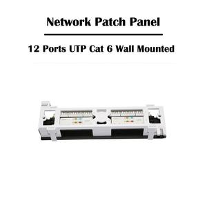 Jual SR 12 Ports UTP Cat 6 Network Patch Panel Wall Mounted 1U RJ 45 ...