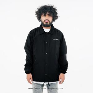 Promo UNKL347 Jacket Pria Windbreaker Warna Hitam Sablon PPC - Black, L ...