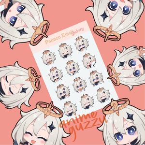 Jual STICKER SHEET A5 PAIMON EMOJIS GENSHIN IMPACT - STICKER GENSHIN ...