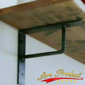 Jual Besi Penyangga Ambalan Rak Dinding Bracket Besi Siku Serbaguna ...