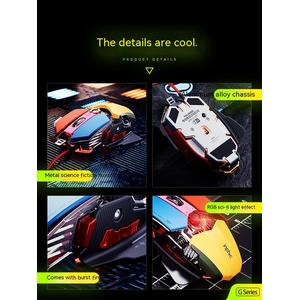 Jual HKS Inphic PG6 RGB Gaming Mouse USB Wired Metal Science Fiction ...