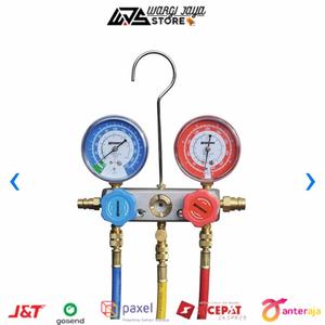 Jual Krisbow Set Testing Manifold Untuk AC Mobil Tabung Freon R134a 90 ...