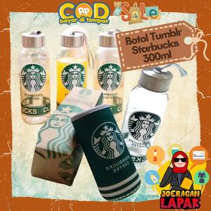 Jual BOTOL TUMBLR KACA STARBUCKS 300ML ADA POUCH COVER BOX MINUMAN ...
