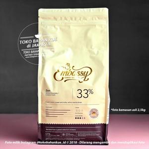 Jual Tulip Embassy Chocolate - Zen 33% 500gr White Couverture Coklat ...