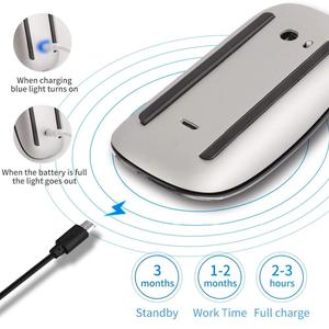 Jual HKS For Laptop Ergonomic PC Mice Slim Rechargeable Magic Mouse W ...