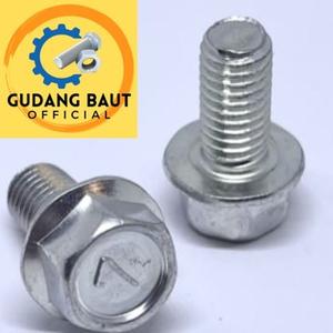 Jual flange bolt 8x16 / baut flange/ baut topi M8x16 - Kota Bekasi ...