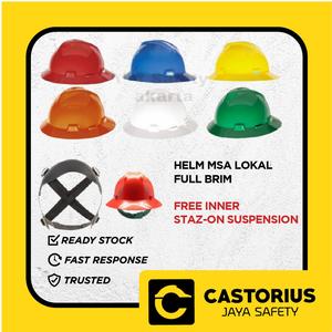 Jual Helm Msa Full Brim Safety Helmet Msa Full Brim Inner Biasa Msa ...