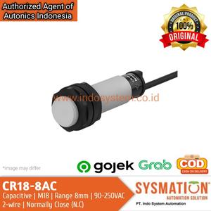Jual Capacitive Proximity Sensor AUTONICS CR18-8AC 220VAC Normally ...