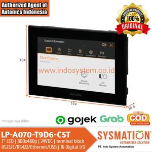 Jual PLC PLUS HMI touchscreen 7in Logic Panel Autonics LP-A070-T9D6-C5T - Kota Depok - Indo ...