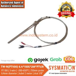 Jual Temperature Sensor TW-N(PT100) 3 wire Probe 150mm, Kabel 2m, Drat 1/8" - Kota Depok - Indo ...