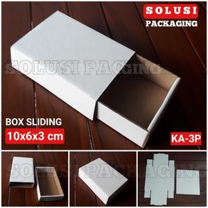 Jual bsp kotak sliding 10x6x3 putih/tempat souvenir/kardus hp box kotak ...