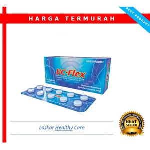 Jual UC - FLEX 1 BOK ISI 30 TABLET VITAMIN C TULANG DAN SENDI CALCIUM ...