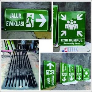 Promo Plang Titik Kumpul & Plang Jalur Evakuasi - 60 X 30 2 Muka, Tanpa ...