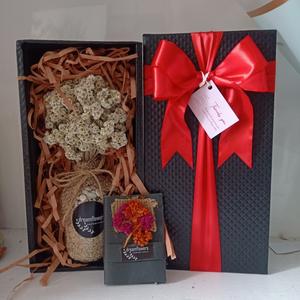 Jual bsp paket kotak kado botol dekor bunga kering 300ml ukuran kotak ...