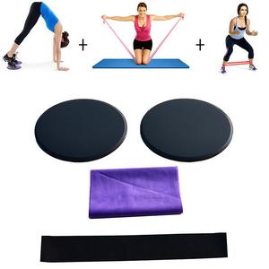 Jual A9 3Pcs/Set Yoga Gliding Sliding Plate Elastic Band Resistance ...