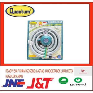 Jual JUAL Selang Gas Quantum + Regulator Meter Paket. 1.8 meter SNI ...