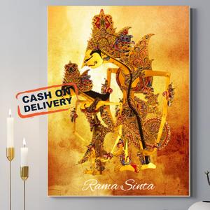 Jual Poster Wayang Kulit Rama Sinta Untuk Hiasan Dinding RS2 - RAMA ...
