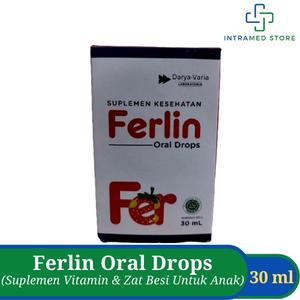Jual Ferlin Oral Drops 30 ml - Suplemen Vitamin Zat Besi Untuk Anak ...