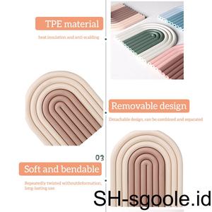 Jual Tatakan Gelas Insulasi Bentuk Pelangi Alas Botol Meja Tahan Panas ...