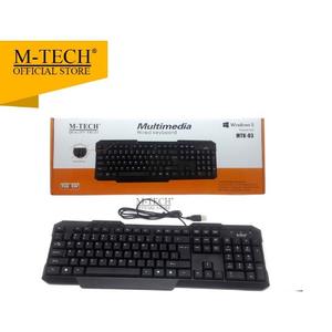 Jual Keyboard M-Tech Original PC Laptop Multimedia Full Size MTK 03 ...