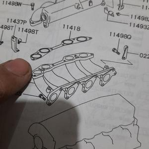 Jual paking packing manifold minyak atas mitsubishi kuda diesel asli ...