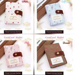 Jual Dompet Kartu Logam Mulia Tempat Kartu Antam Press, Minigold Floral ...